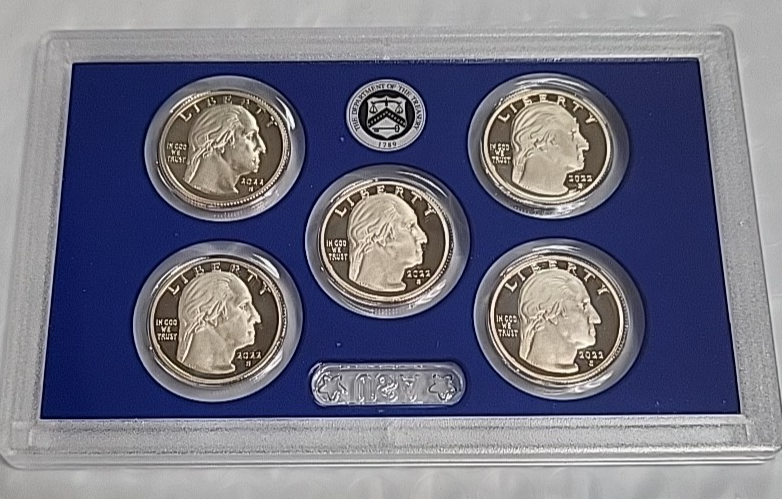 2022-S US Mint American Women Quarter 5 Coin Clad Proof Set No Box Or ...