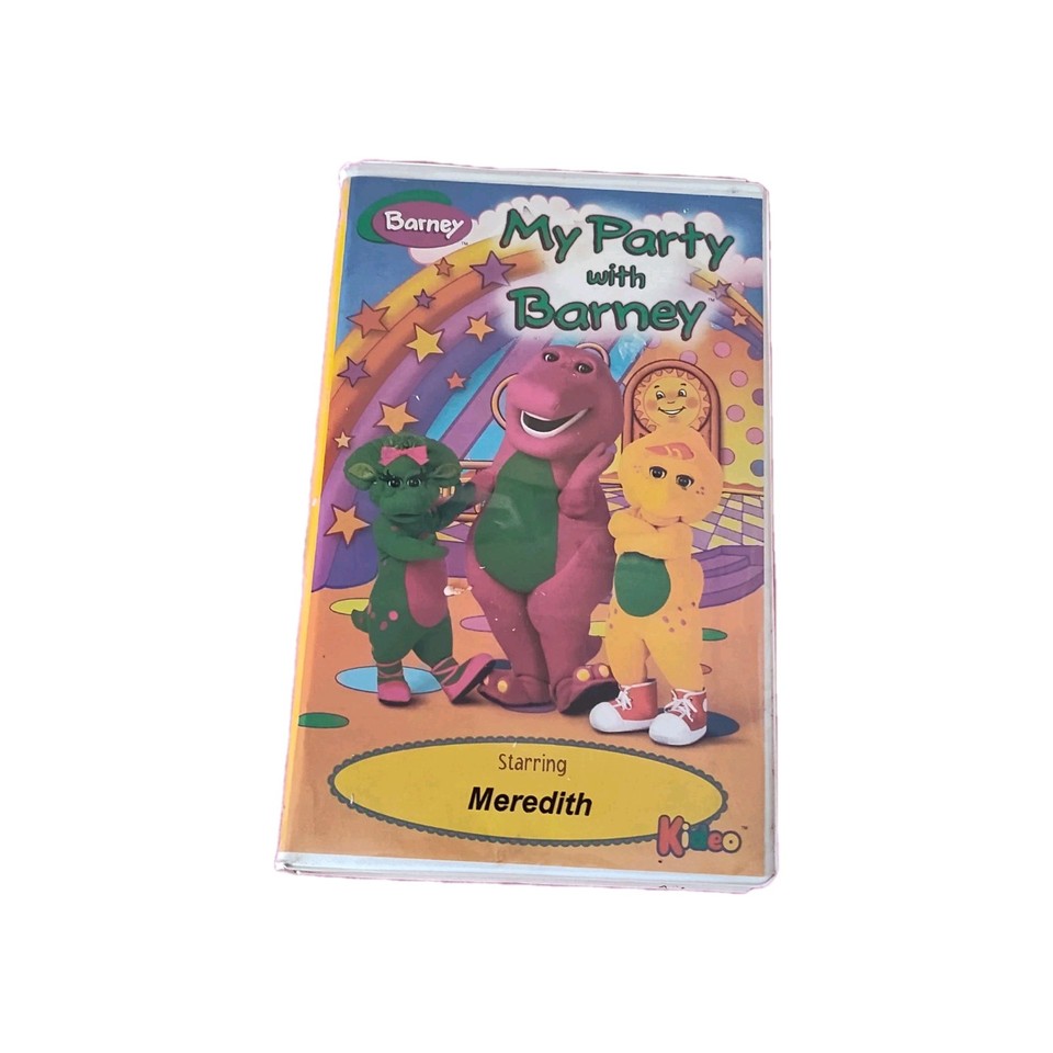 My Party With Barney VHS Tape Starring Meredith RARE | eBay