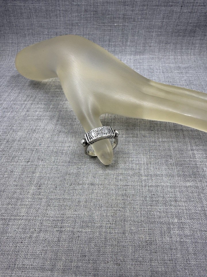 Brighton Etched Flower Floral Sterling Silver .925 Ring Size 9 | eBay
