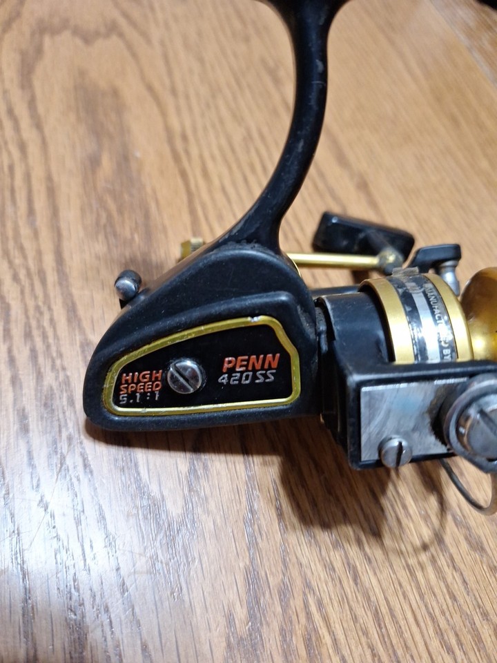 Vintage Penn 420SS Spinning Fishing Reel Made in the USA . Good | eBay