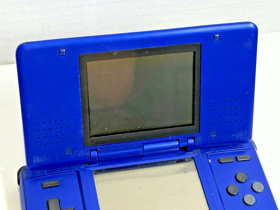 Nintendo DS Original Blue Handheld Game Console NTR-001 Hinge Broken ...