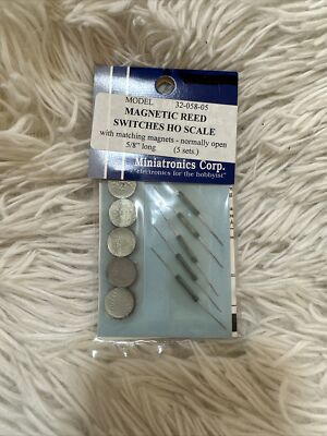 Miniatronics Magnetic Reed Switches HO scale model 32-058-05 | eBay