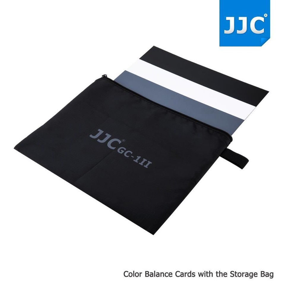 JJC Grey White Balance Card 18% Standard Exposure Kit Storage Bag for ...