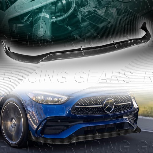 CARBON PAINTED FRONT BUMPER LIP BODY KIT SPOILER FIT 22-23 MERCEDES ...