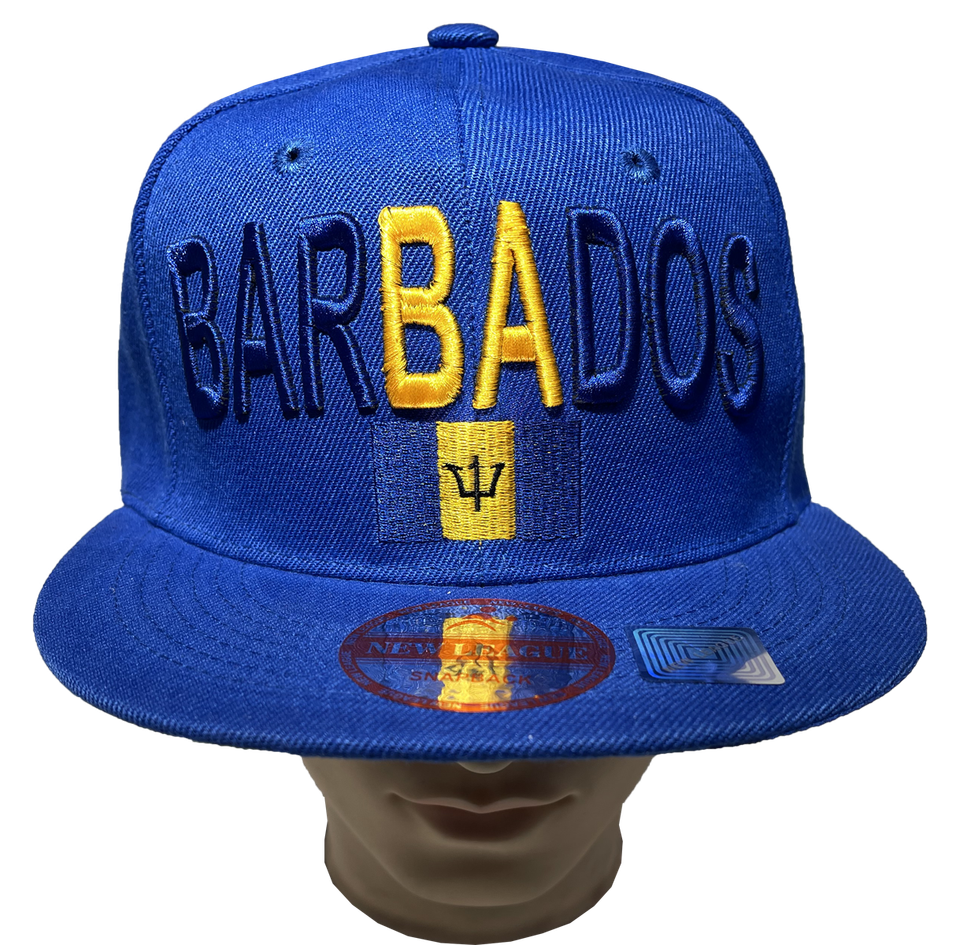 BARBADOS Flag 3D Embroidered Snapback Adjustable Baseball Cap Hats LOT ...