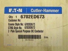 Reliance Electric DC Contactor 417690-4r 6702ed591 Coil 74 VDC Cutler ...