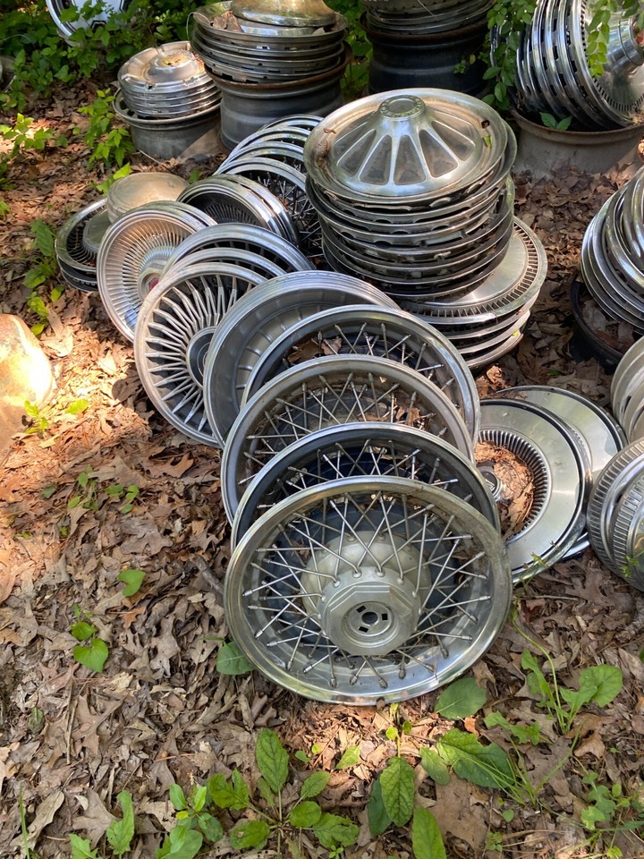 1980s Pontiac Buick Chevy Olds wire spoke wheel hubcap hub cap set 15 ...