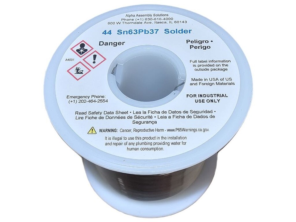 Kester 24-6337-0010 - Flux-Cored Solder Wire, Rosin Core, Leaded ...