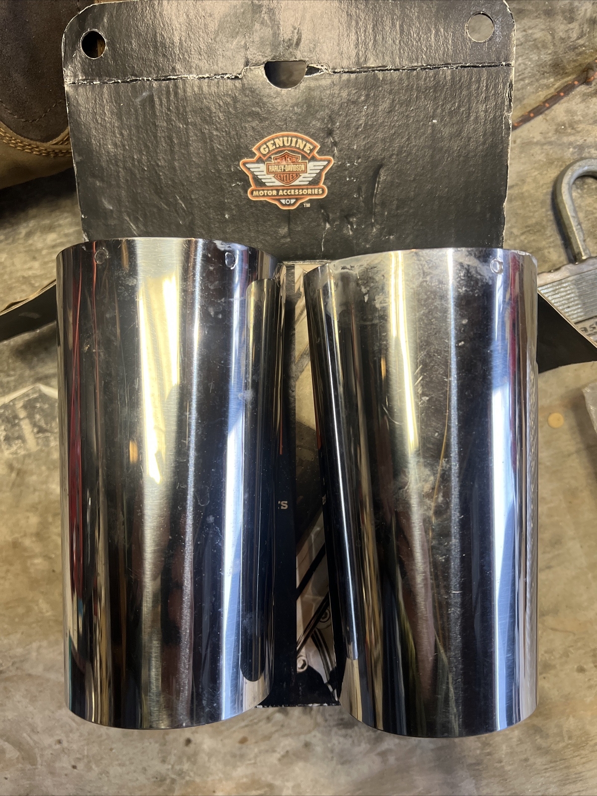 Chrome Upper Fork Slider Covers Harley Davidson | eBay