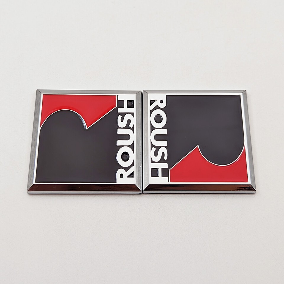 2x Chrome Metal Roush Emblem 3D Performance Bagde Sport Sticker Turbo ...