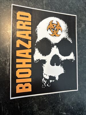 Biohazard Vtg sticker Decal 90s Concert Promo Rare Vinyl 5” Metal Punk ...