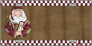 Santa With Rag Doll Metal Novelty License Plate Tag XMAS-19 | eBay