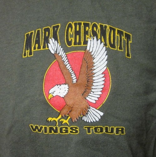 MARK CHESNUTT lrg concert tee Wings Tour honky-tonk 1995 country T ...