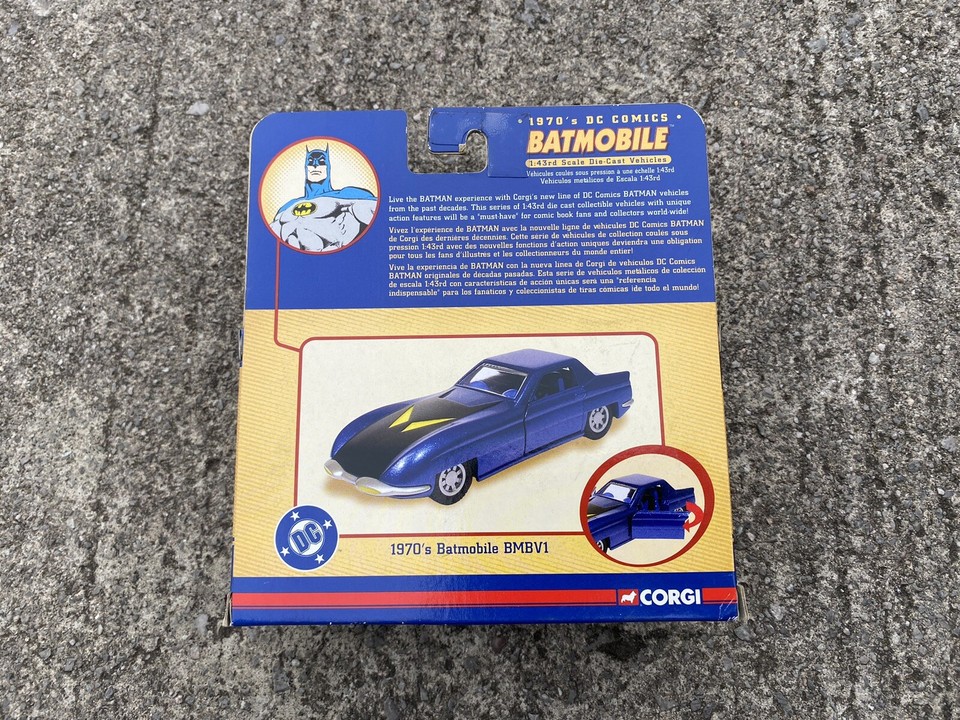 Batman DC Comics 1970's Batmobile Die Cast Vehichle Corgi 1:43 Scale N ...