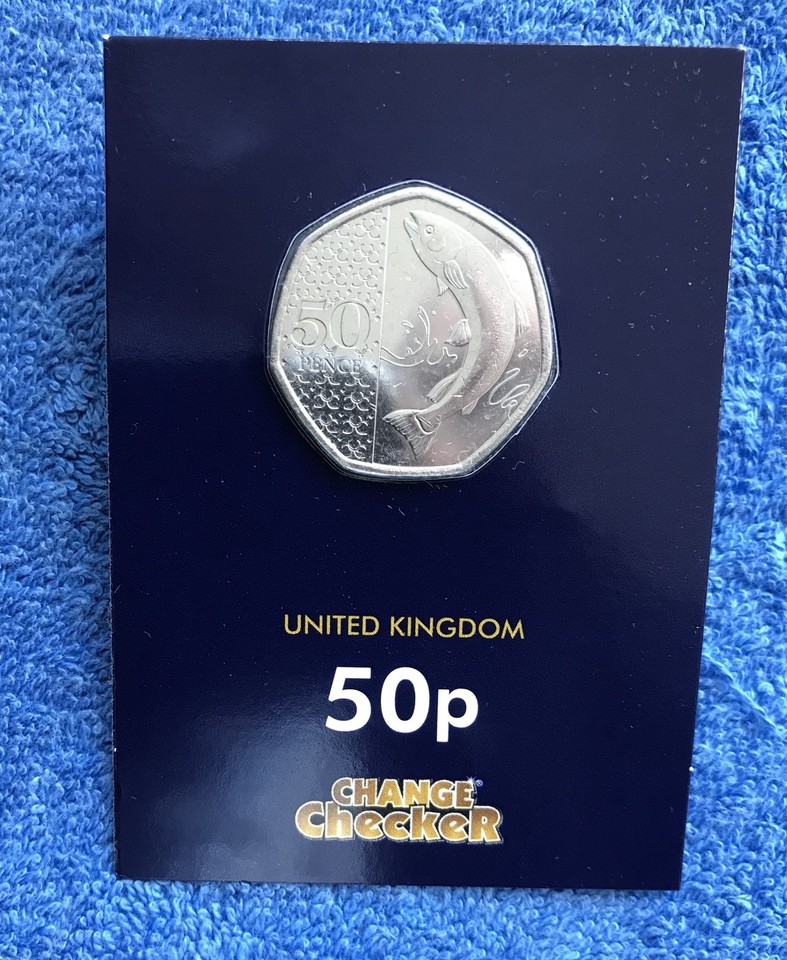 2023 Atlantic Salmon 50p King Charles Fifty Pence Coin No Privy Mark ...