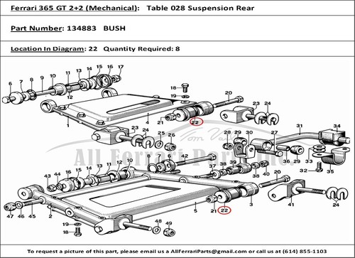 Ferrari Part 134883 Silent Bloc | eBay