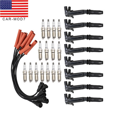 8PC Ignition Coil Spark Plug For 2010-2017 Ford F150 F250 F-350 6.2L ...