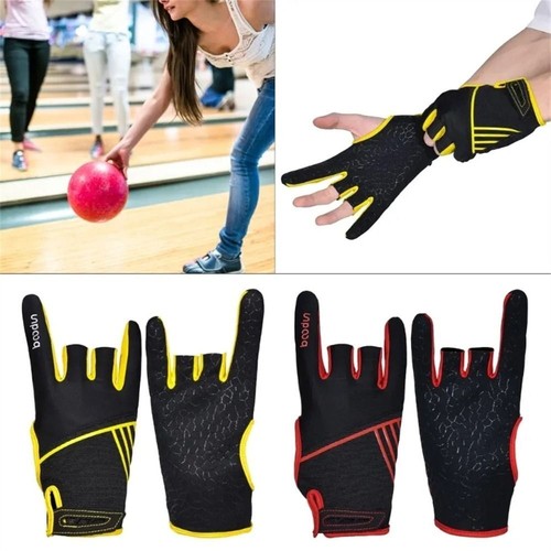 Mittens Bowling Ball Gloves Half Finger Sports Gloves Bowling Glove Men ...