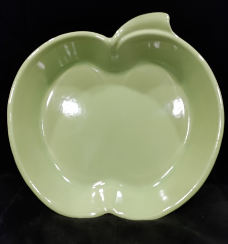 Pie Baking Dish Green Apple Shaped Fruit Bowl | eBay