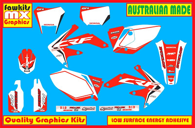 HONDA CRF 450X FULL MX GRAPHICS KIT STICKER KIT STICKERS BUBBLE FREE ...