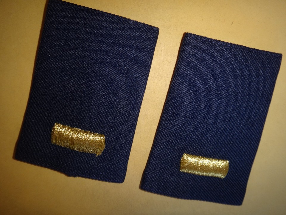 Pair Of US Air Force 2nd LIEUTENANT Small Epaulets Shoulder Badges (For ...
