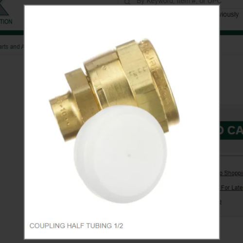 COUPLING HALF TUBING 1/2 # 9091001-08 | eBay