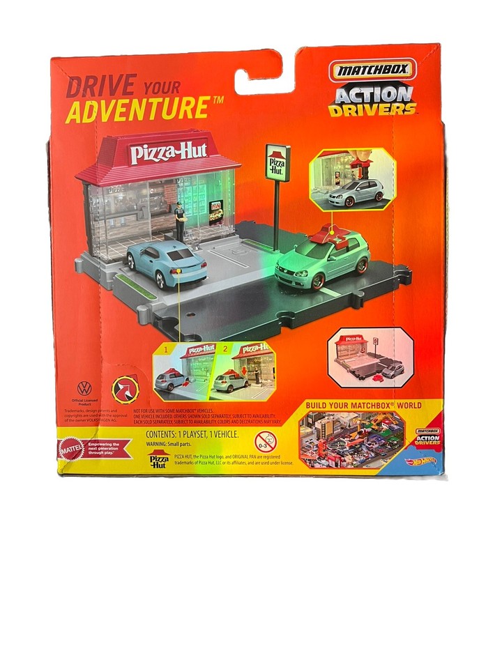Matchbox Action Drivers Pizza Hut Pizza Run w/ Volkswagen GTI - New in ...