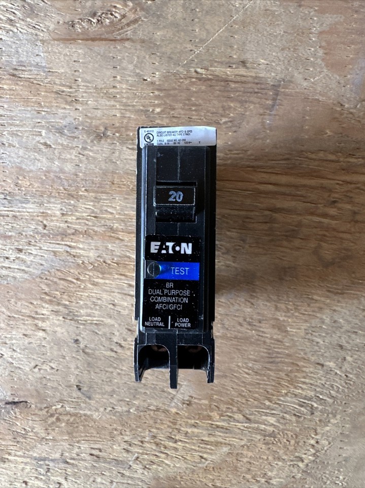 Eaton BRP120DF (New) 1 Pole, 20 Amp, BR Style Duel Function | eBay