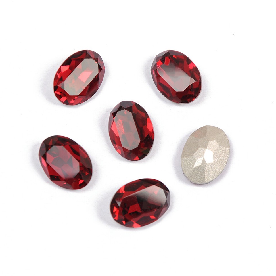 High-quality Colorful Oval Glass Rhinestone Crystal Strass Jewelry ...