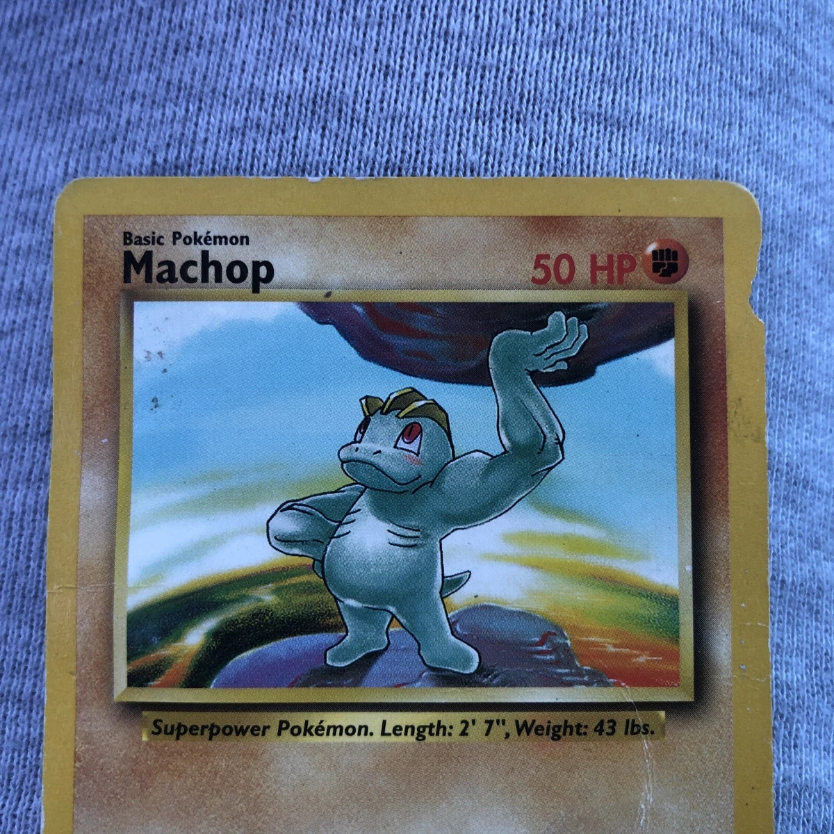 Machop Pokemon Card 52/102 Basic Pokemon 50HP Great Shape!, 42% OFF