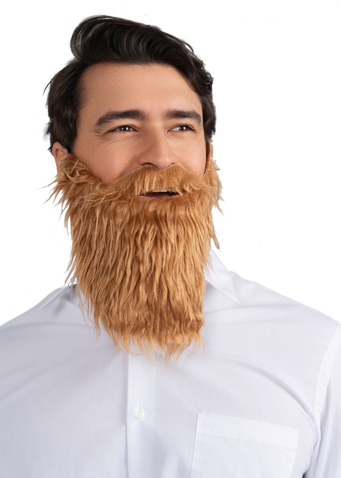 Dress Up America Fake Beard Costume - Costume Beard and Mustache - One ...