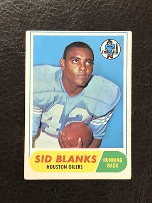 1968 Topps Football Sid Blanks Card #120 VG-EX Houston Oilers | eBay