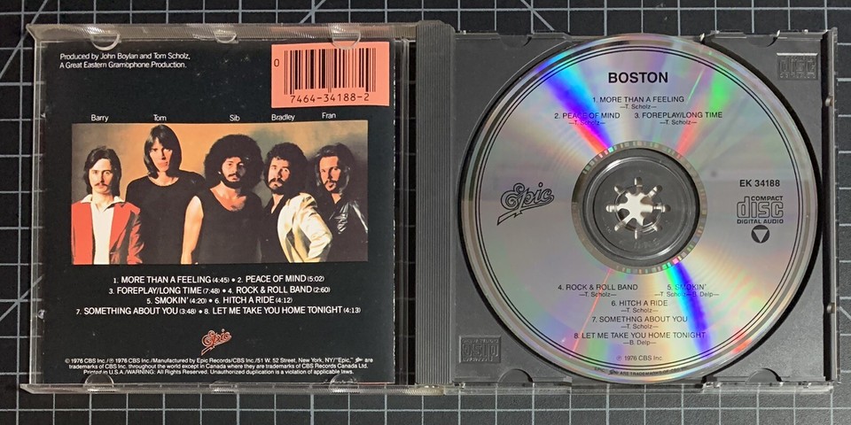 Boston by Boston (CD, 1976, Epic Records (USA)) Very Clean Disc | eBay