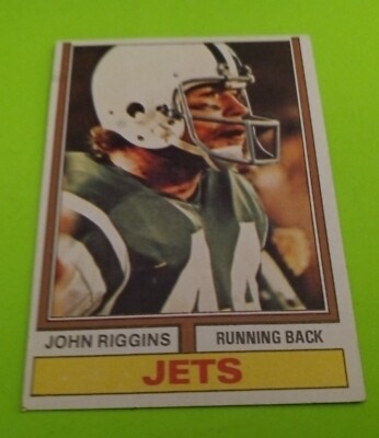 1974 John Riggins Topps NFL Football Card #280 New York Jets EX HOF | eBay