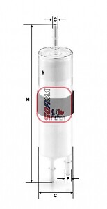 Fuel filter for ROLLS-ROYCE MINI BMW ALPINA:X3,E81,E87,F20,F21 ...