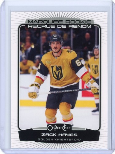 2022-23 O-Pee-Chee Zack Hayes Marquee Rookie - Vegas Golden Knights | eBay