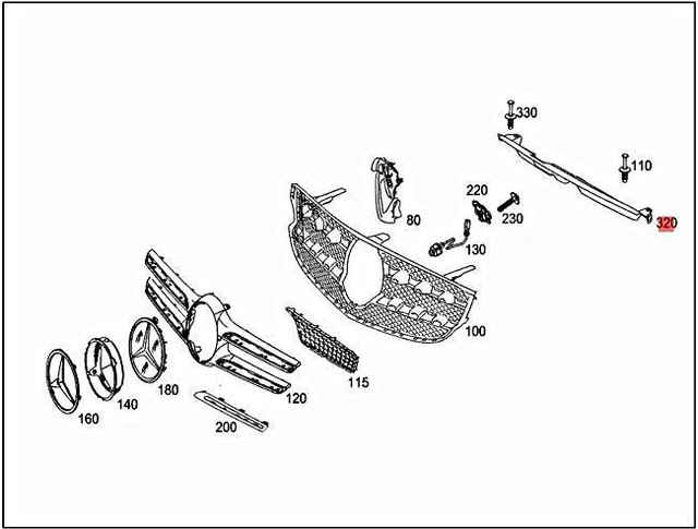 Mercedes-Benz 2538801401 Genuine OEM Upper Support for sale online | eBay