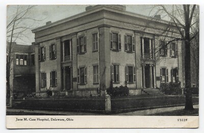 OH ~ Jane M. Case Hospital DELAWARE Ohio 1912 Delaware County Postcard ...