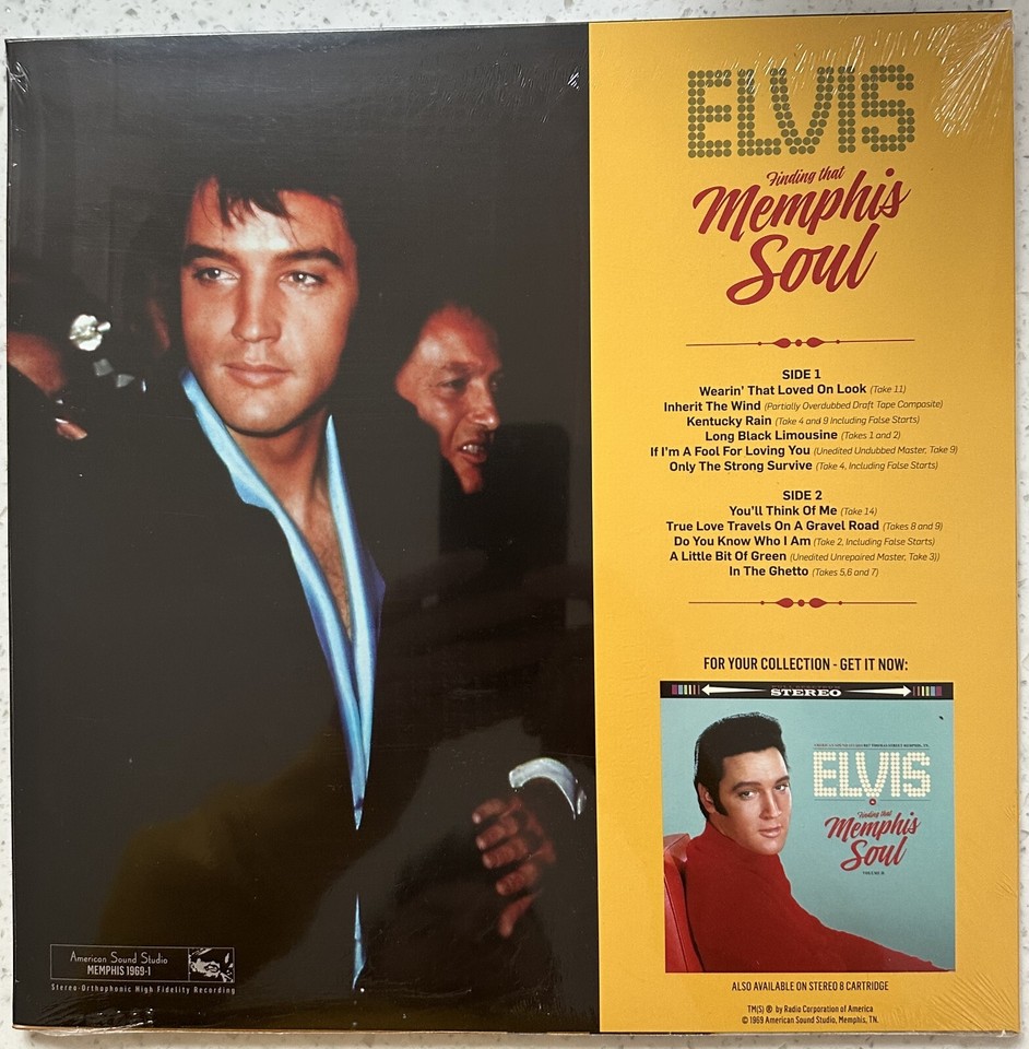 Elvis Presley - FINDING THAT MEMPHIS SOUL Vol. 1 & 2 - SEALED! - Black ...