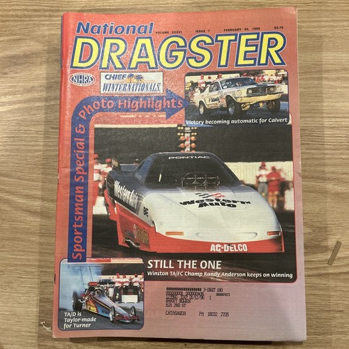 NATIONAL DRAGSTER MAGAZINE 1995 February Feb 24 | eBay