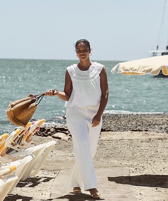 J.Crew 30 TALL Women’s Essential Wide Leg Jean, White Denim High Rise Relaxed | eBay