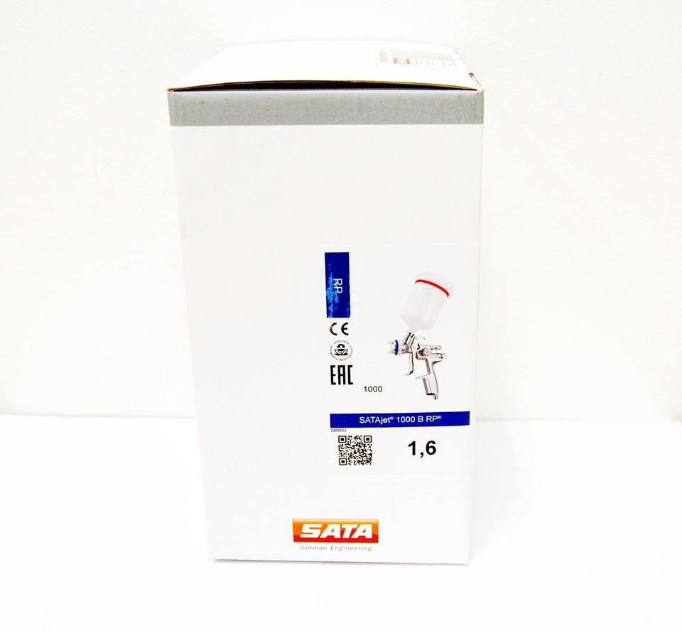 SATA jet 1000 B RP 1.6 Gravity Fed Spray Gun 149310 | Set | Aftermarket ...