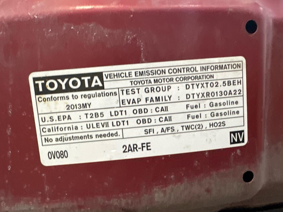 2013 - 2018 TOYOTA RAV-4 Engine Motor (2.5L VIN F 5th digit 2ARFE ...