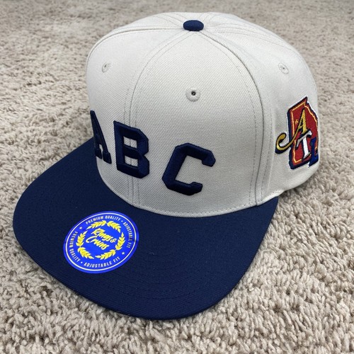 Atlanta Black Crackers Hat Rings & Crwns NLB Side Patch Snapback Cream ...