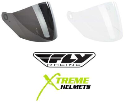 Fly Racing Tourist Shield Helmet Face Visor Anti-Fog Clear or Smoke | eBay