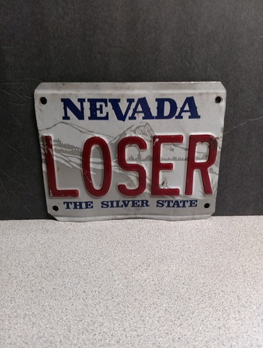Nevada Vanity License Plate LOSER "Cut Down" | eBay