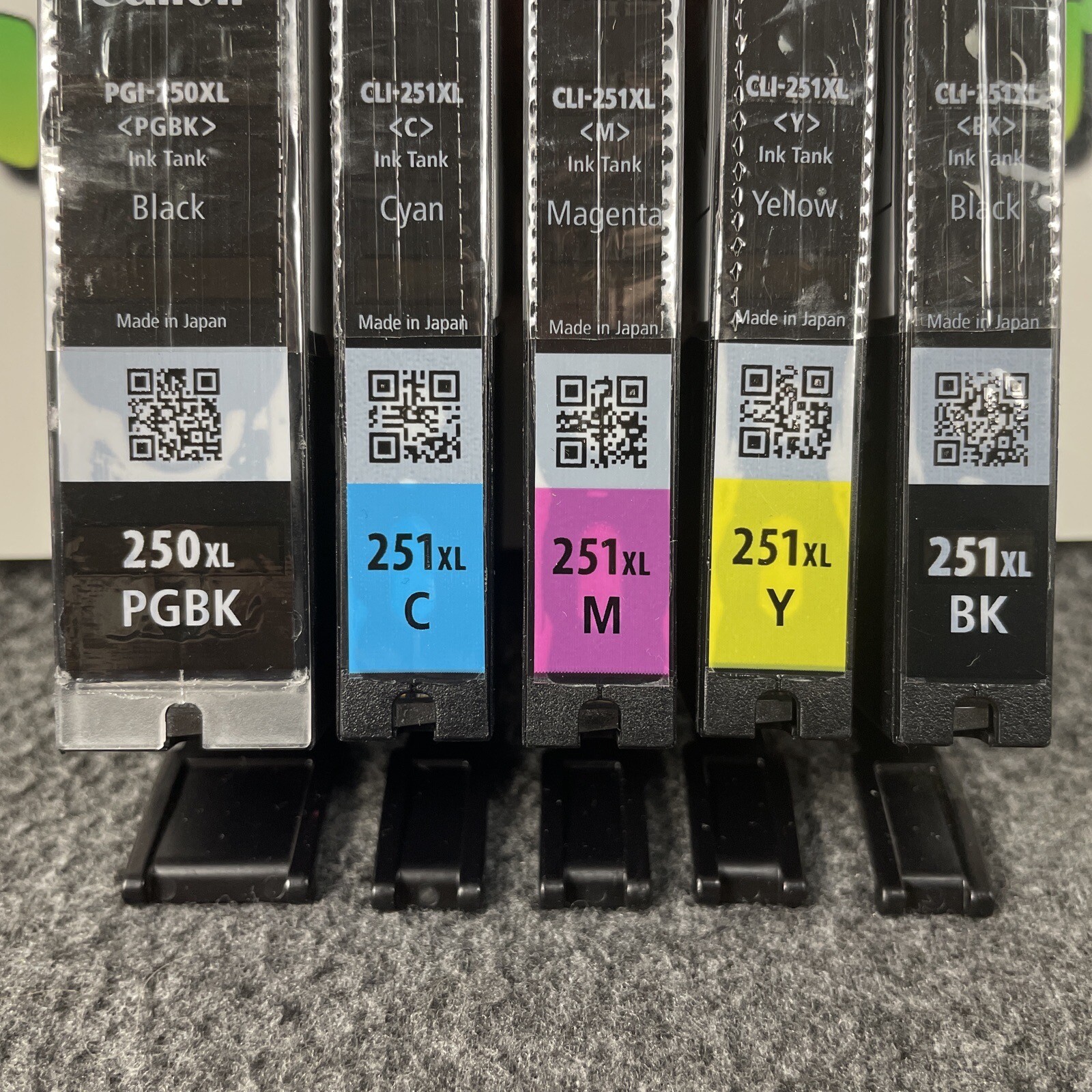 5PK Genuine Canon OEM 250XL/251XL Ink Cartridges PGI-250XL CLI-251XL C ...
