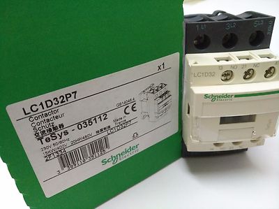 Schneider Electric LC1D32P7 Contactor 15KW/400V 230V-50/60Hz TeSys ...