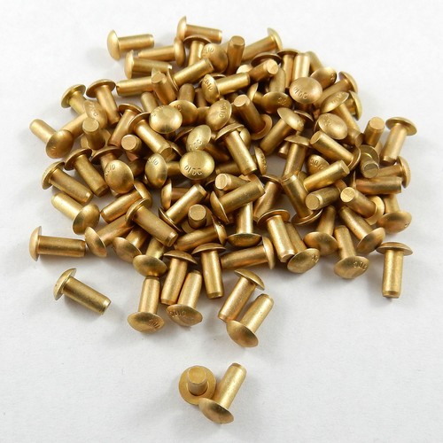 1/8" SOLID ALUMINIUM BUTTON UNIVERSAL HEAD RIVETS - 100 PACK, AN470A-4 ...