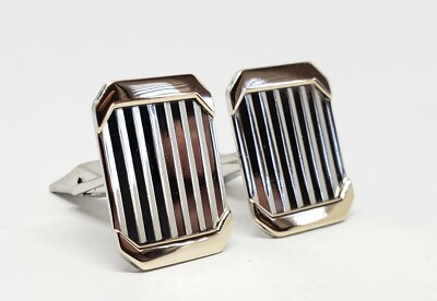 14k Yellow Gold 925 Sterling Silver Two Tone Ribbed Whale Back ...